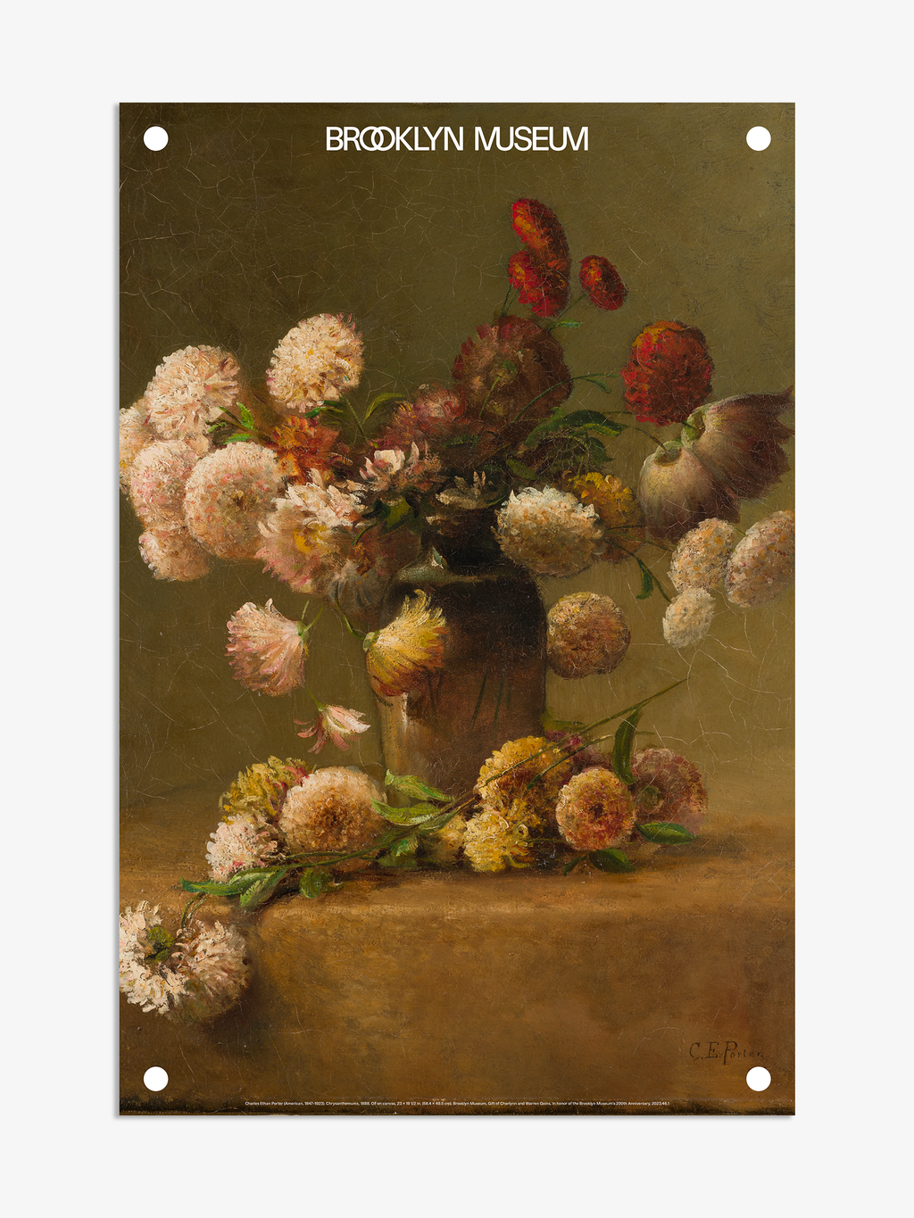 Chrysanthemums Poster by Charles Ethan Porter – Brooklyn Museum