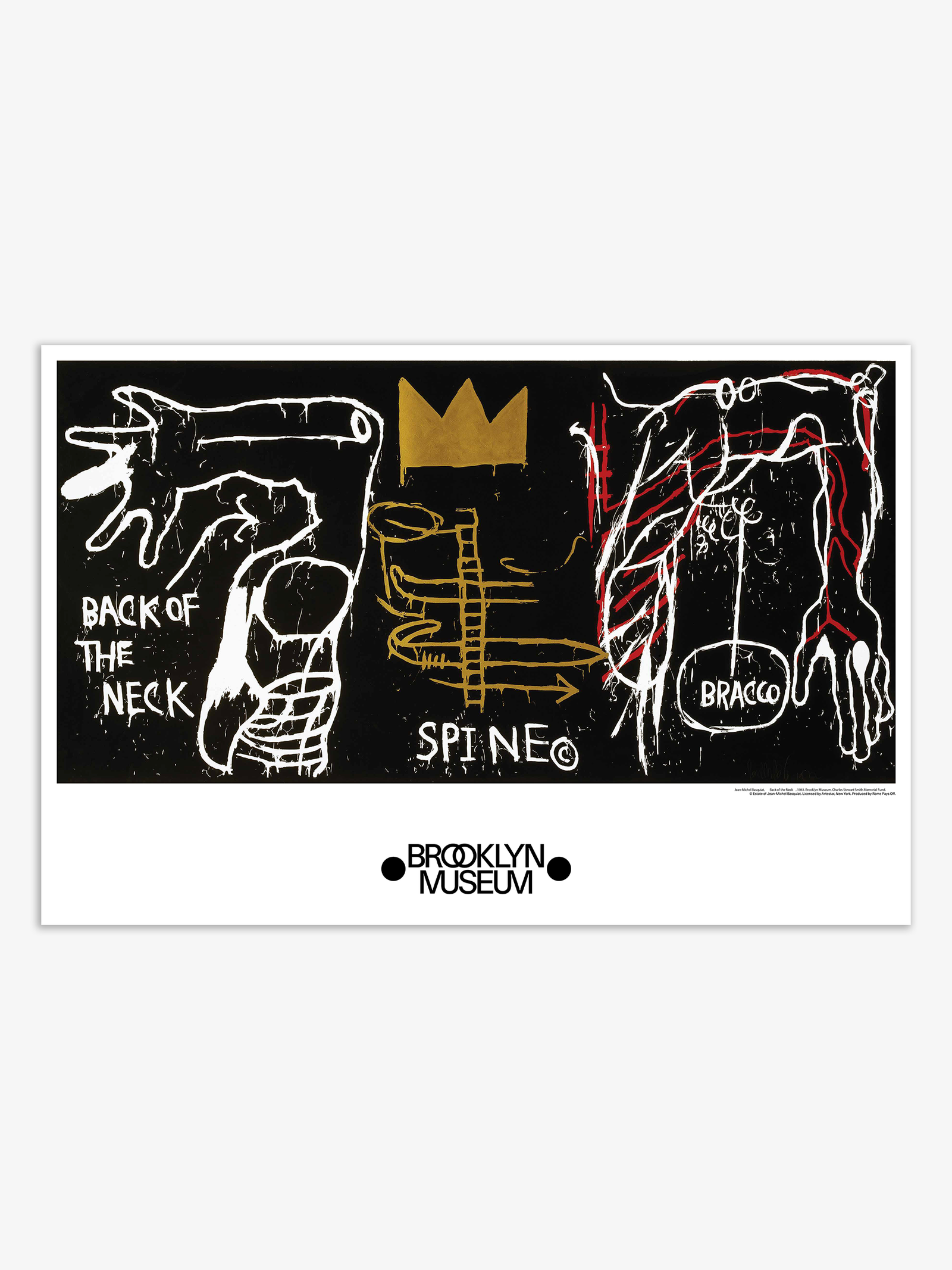 Back of the Neck Poster by Jean-Michel Basquiat – Brooklyn Museum