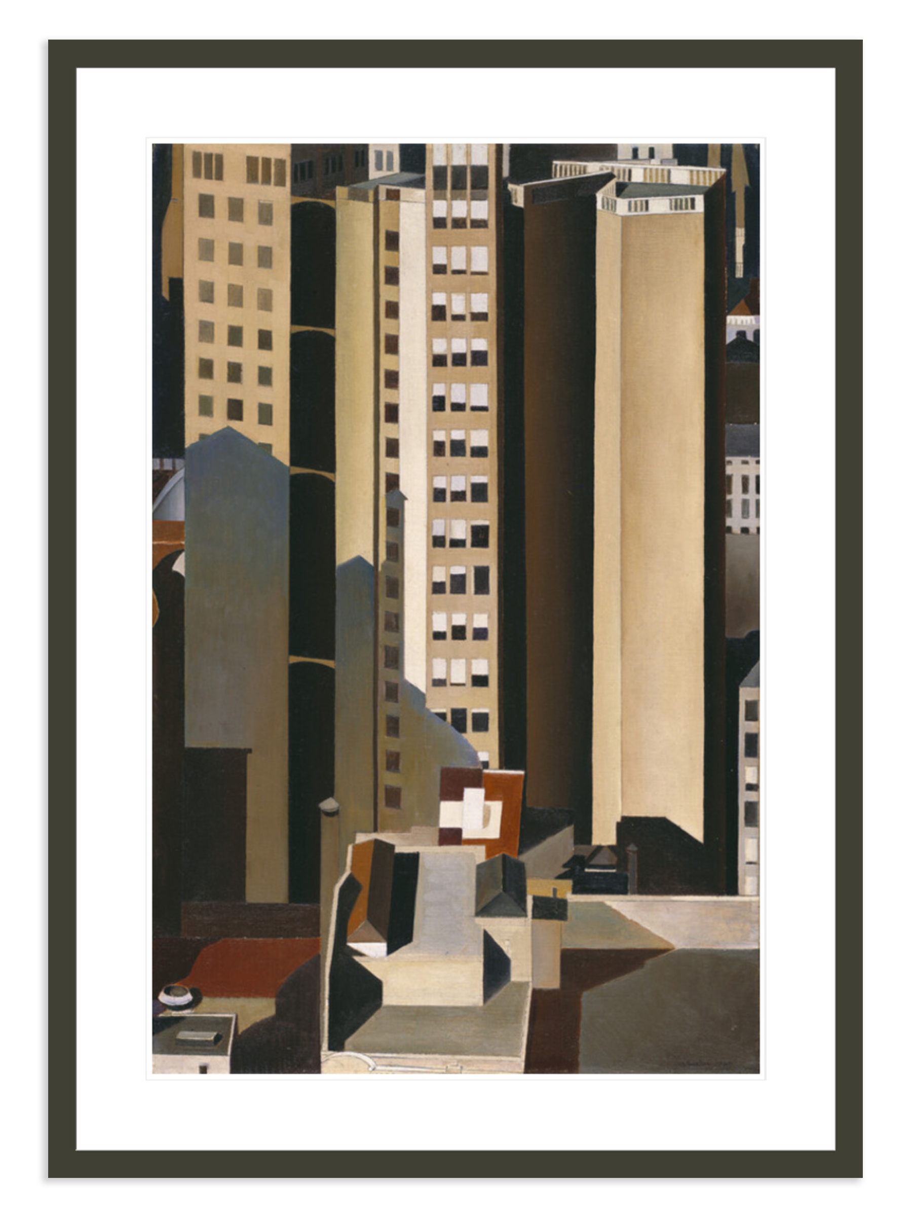 Skyscrapers Print by Charles Sheeler – Brooklyn Museum