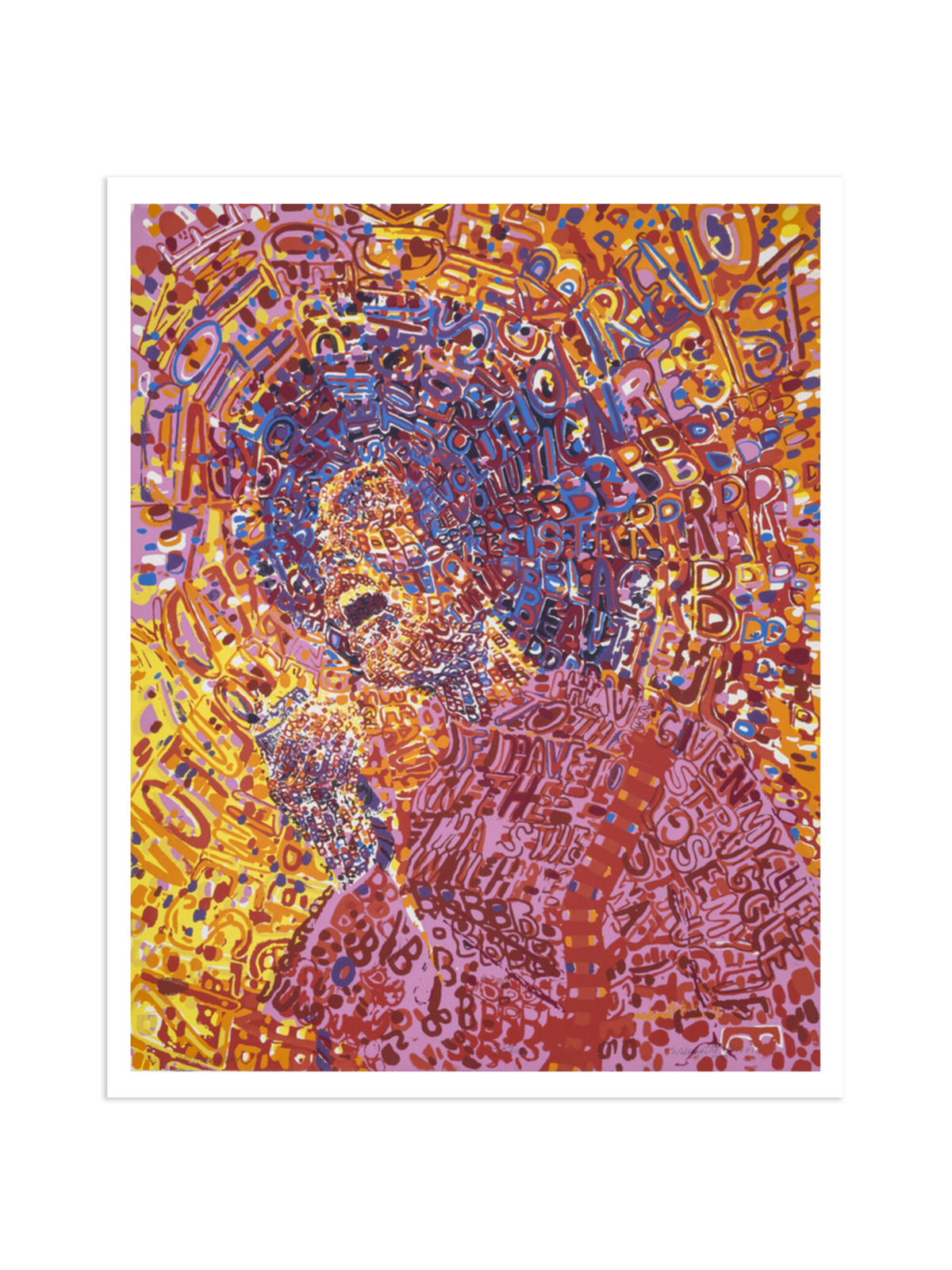 Revolutionary (Angela Davis) Print by Wadsworth A. Jarrell – Brooklyn ...