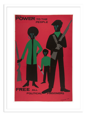 Design for poster- 'All Power to the People' Print by Faith Ringgold ...