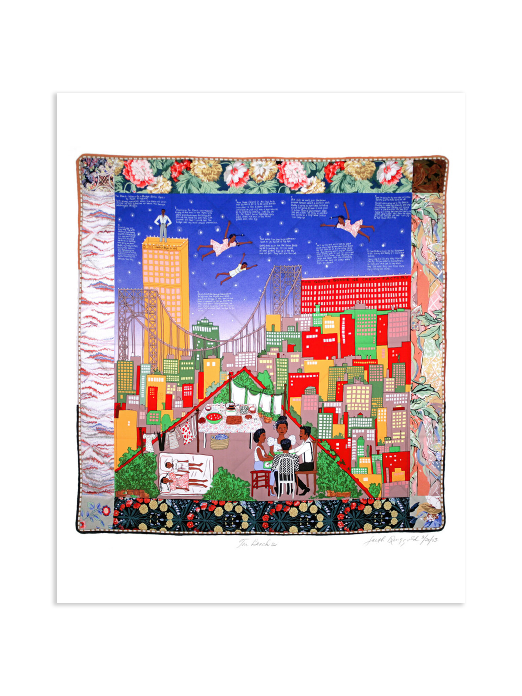 Tar Beach #2 Print by Faith Ringgold – Brooklyn Museum