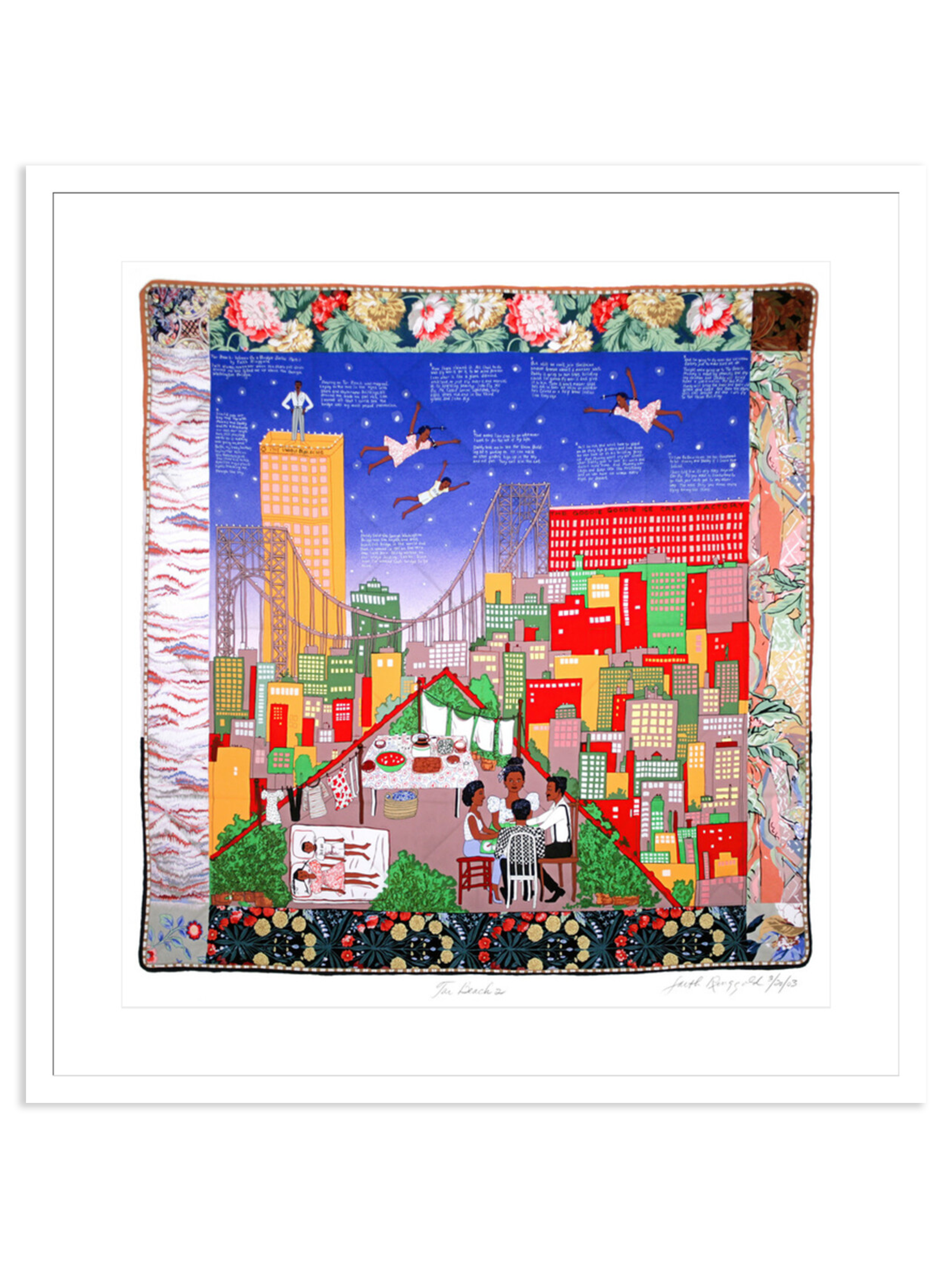 Tar Beach #2 Print by Faith Ringgold – Brooklyn Museum